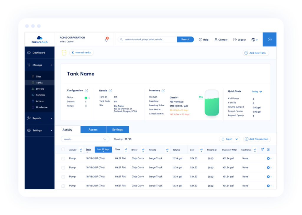 Fuel Cloud - Corrigan Oil